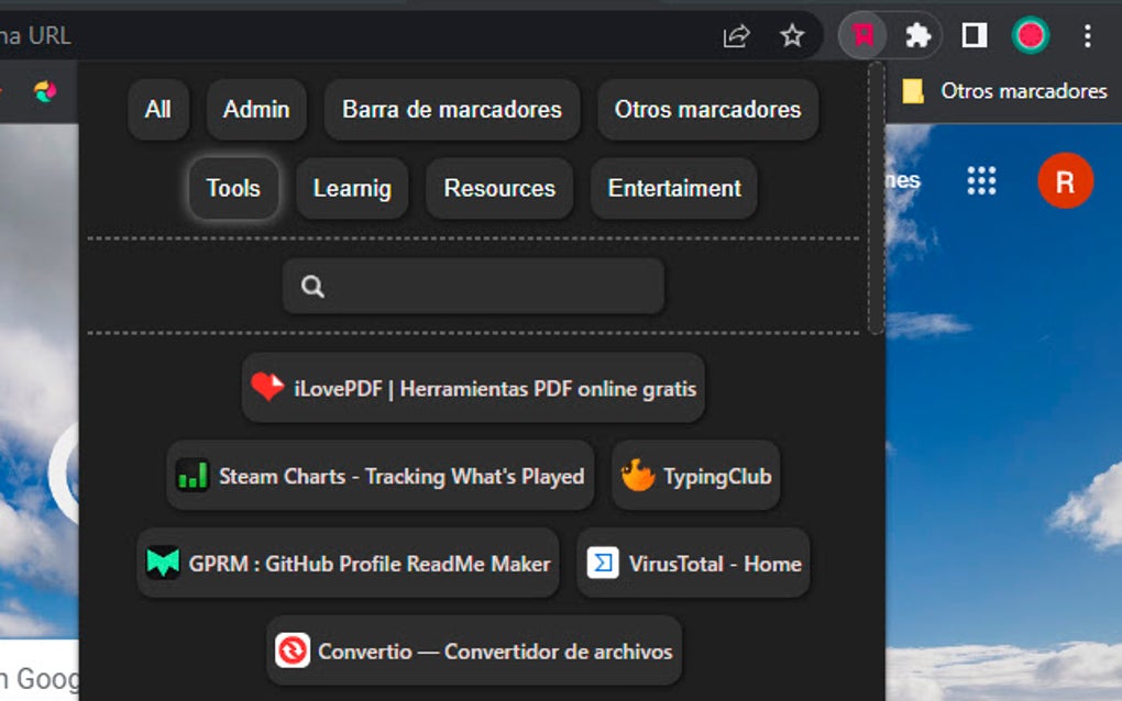 Bookmark Viewer para Google Chrome - Extensión Descargar