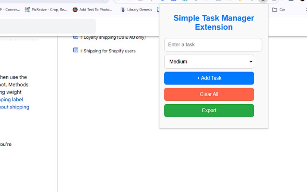 Simple Task Manager Extension para Google Chrome - Extensión Descargar Simple Task Manager Extension para Google Chrome - Extensión Descargar