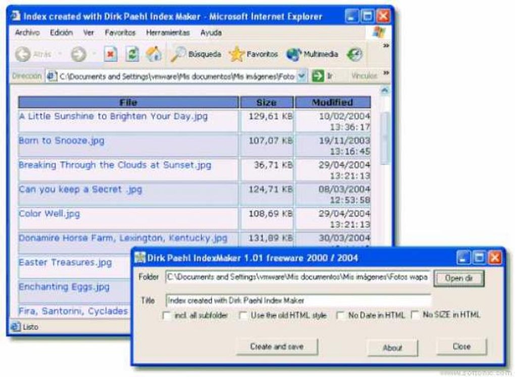 Indexmaker - Descargar