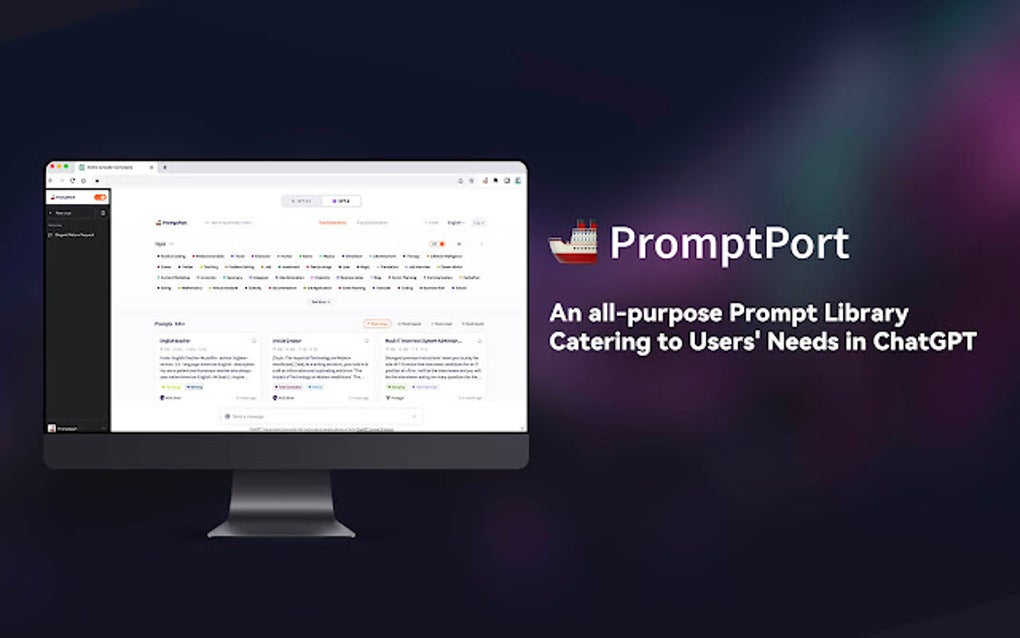 ChatGPT Prompts tool -PromptPort for Google Chrome - Extension Download