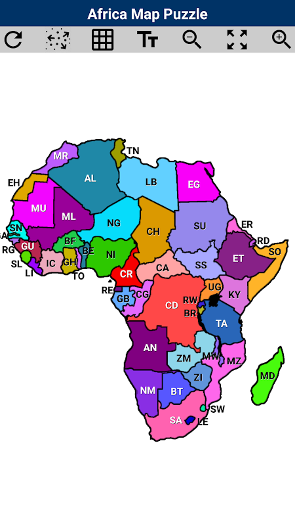 Android 용 Africa Map Puzzle APK - 다운로드