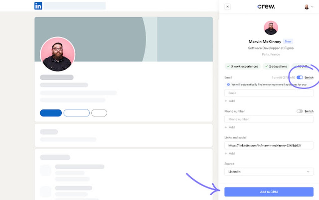 Crew CRM - outbound recruiting platform Google Chrome 용 - 확장 프로그램 다운로드