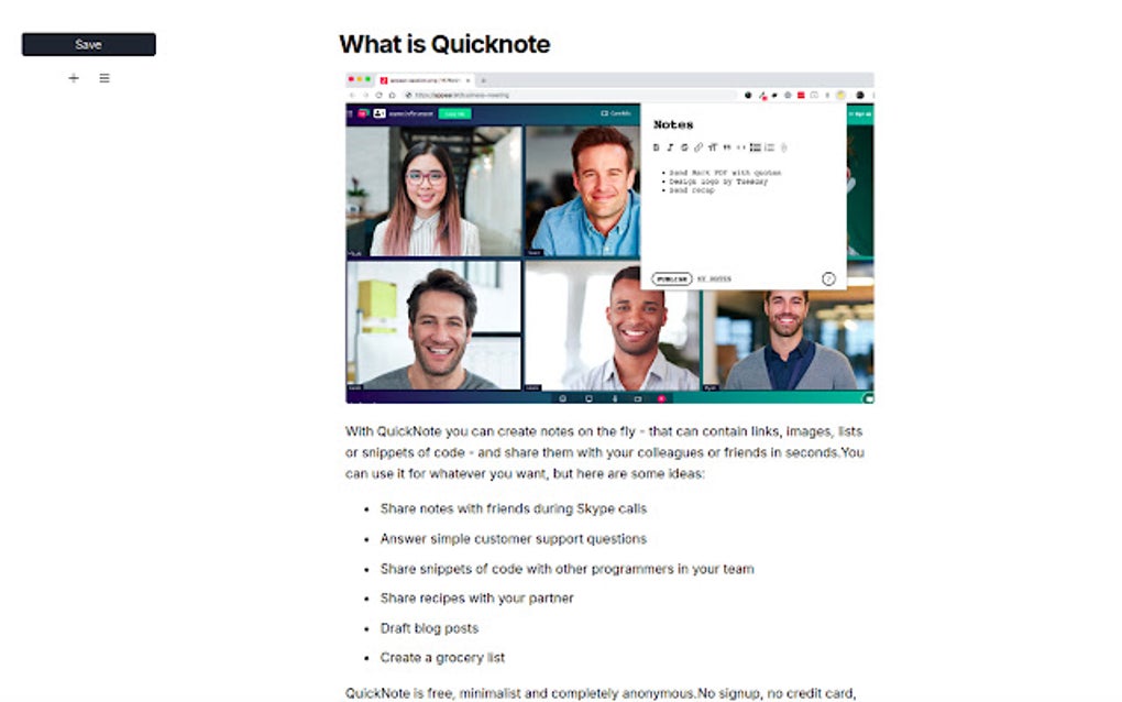 QuickNote for Google Chrome - Extension Download