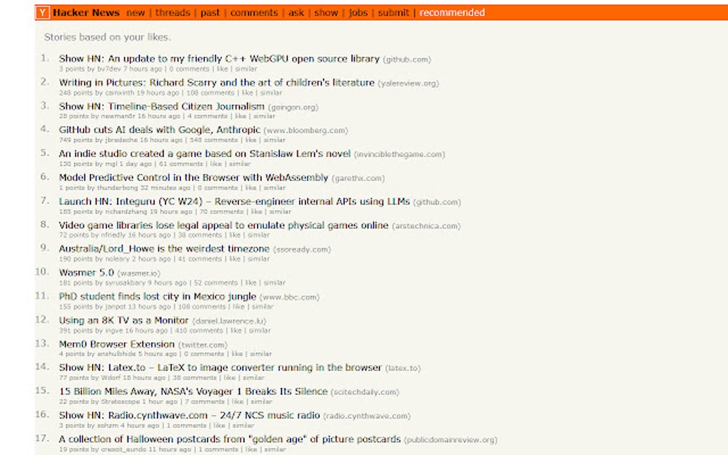 HN Explorer for Google Chrome - Extension Download HN Explorer for Google Chrome - Extension Download