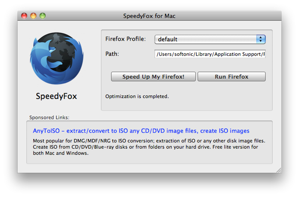 SpeedyFox para Mac - Descargar