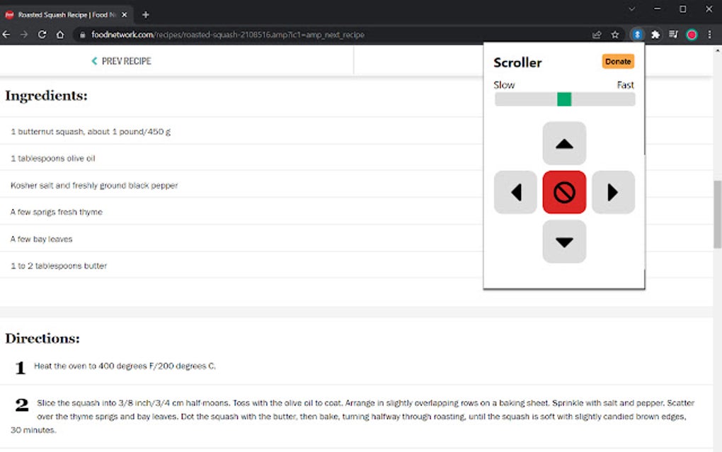 Scroller para Google Chrome - Extensión Descargar