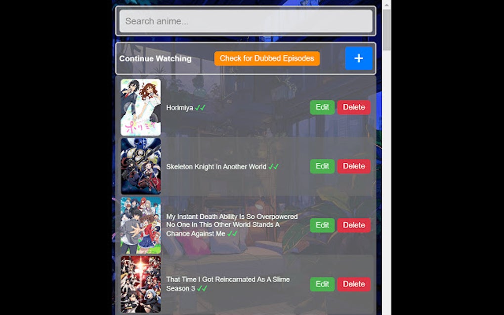 9Anime Watchlist Manager Google Chrome 용 - 확장 프로그램 다운로드