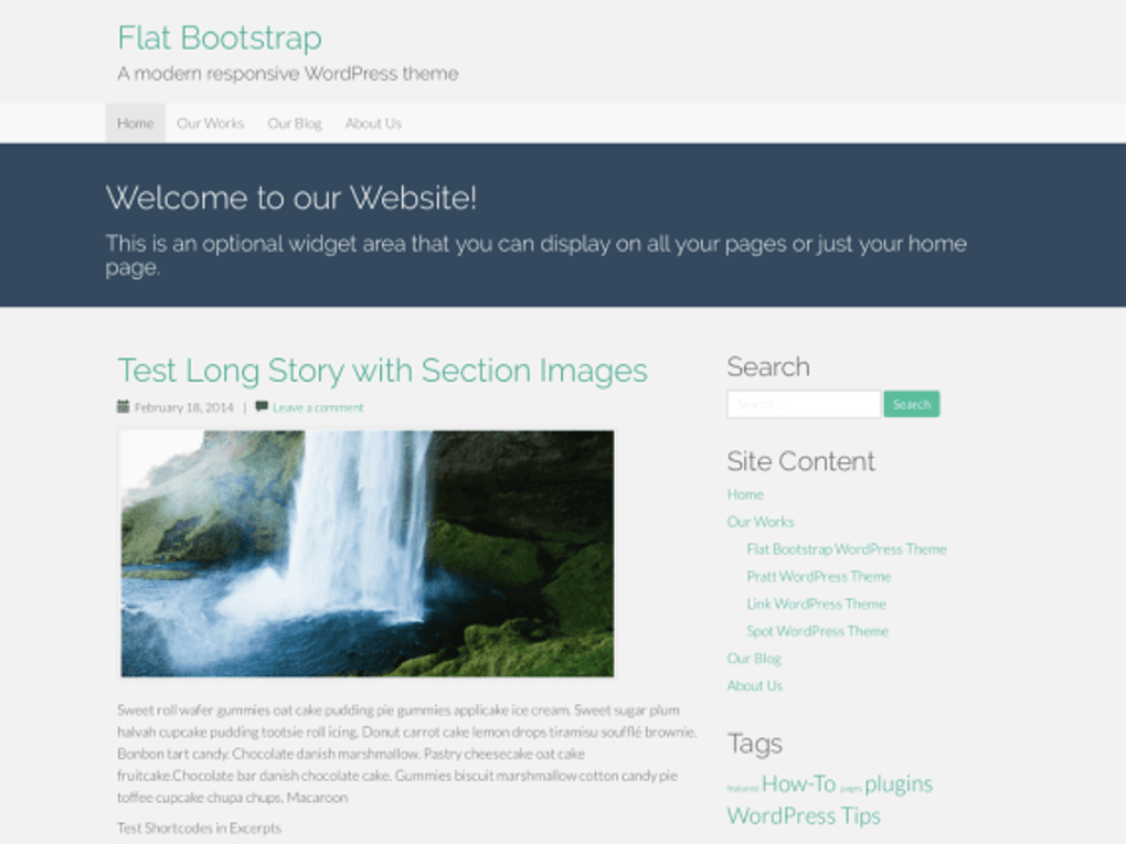 Flat Bootstrap per WordPress - Download