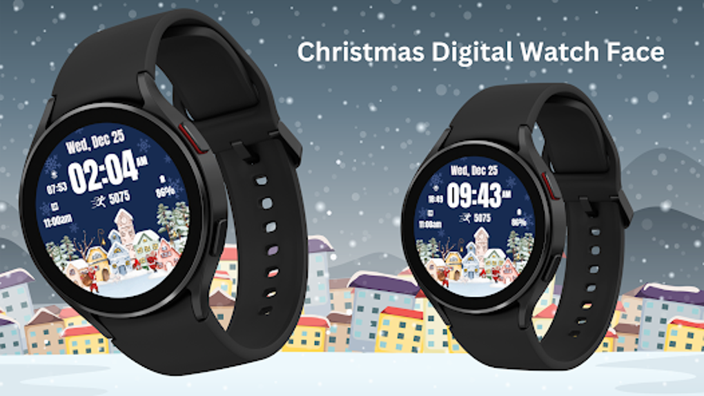 Christmas Digital Watch Face for Android - Download