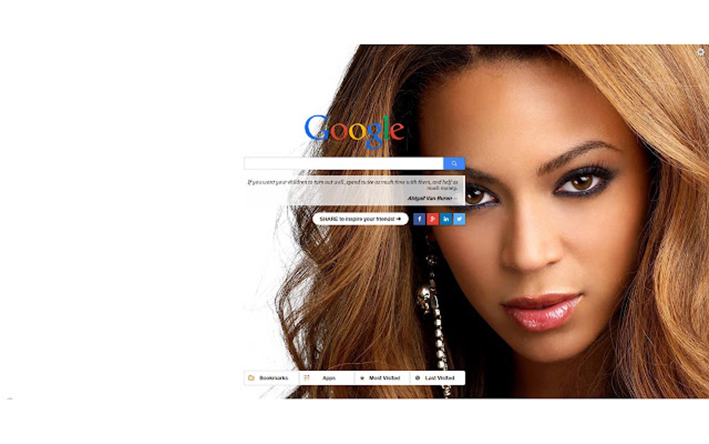 Beyonce New Tab for Google Chrome - Extension Download