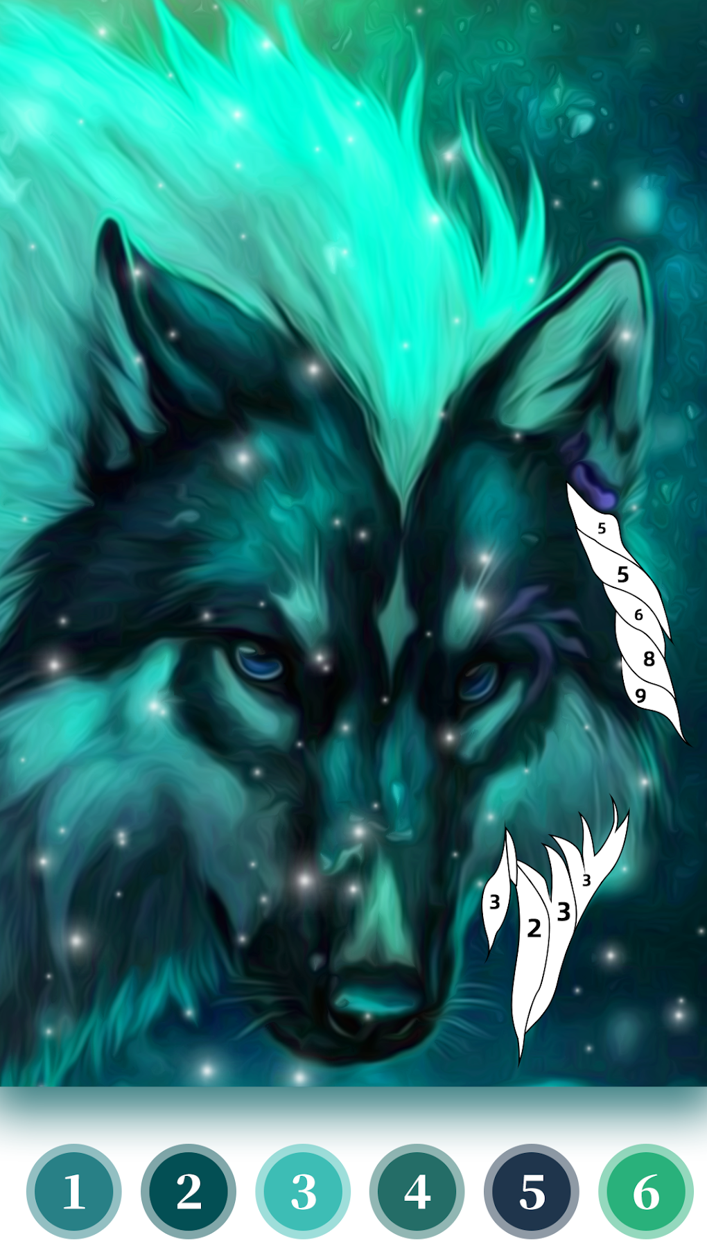 Wolf Coloring Book Color Game for Android - Download