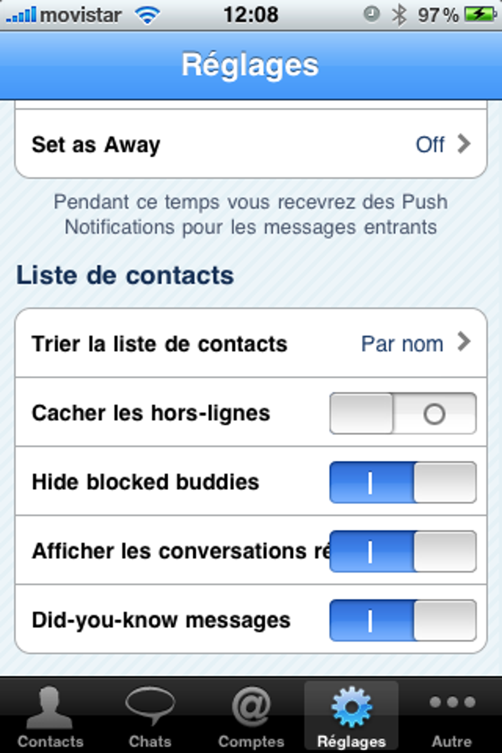 eBuddy Mobile Messenger para iPhone - Descargar