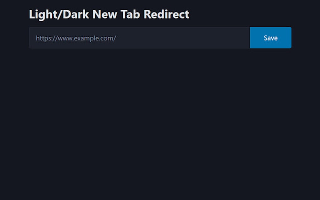 Light/Dark New Tab Redirect Google Chrome 용 - 확장 프로그램 다운로드