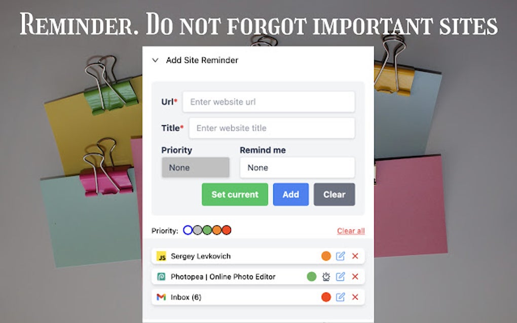 Reminder for Google Chrome - Extension Download