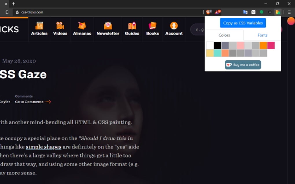 Color and Fonts Extractor para Google Chrome - Extensión Descargar