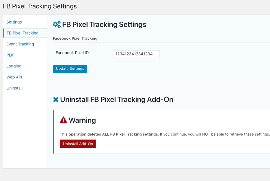 Tracking Pixel for Gravity Forms para WordPress - Descargar