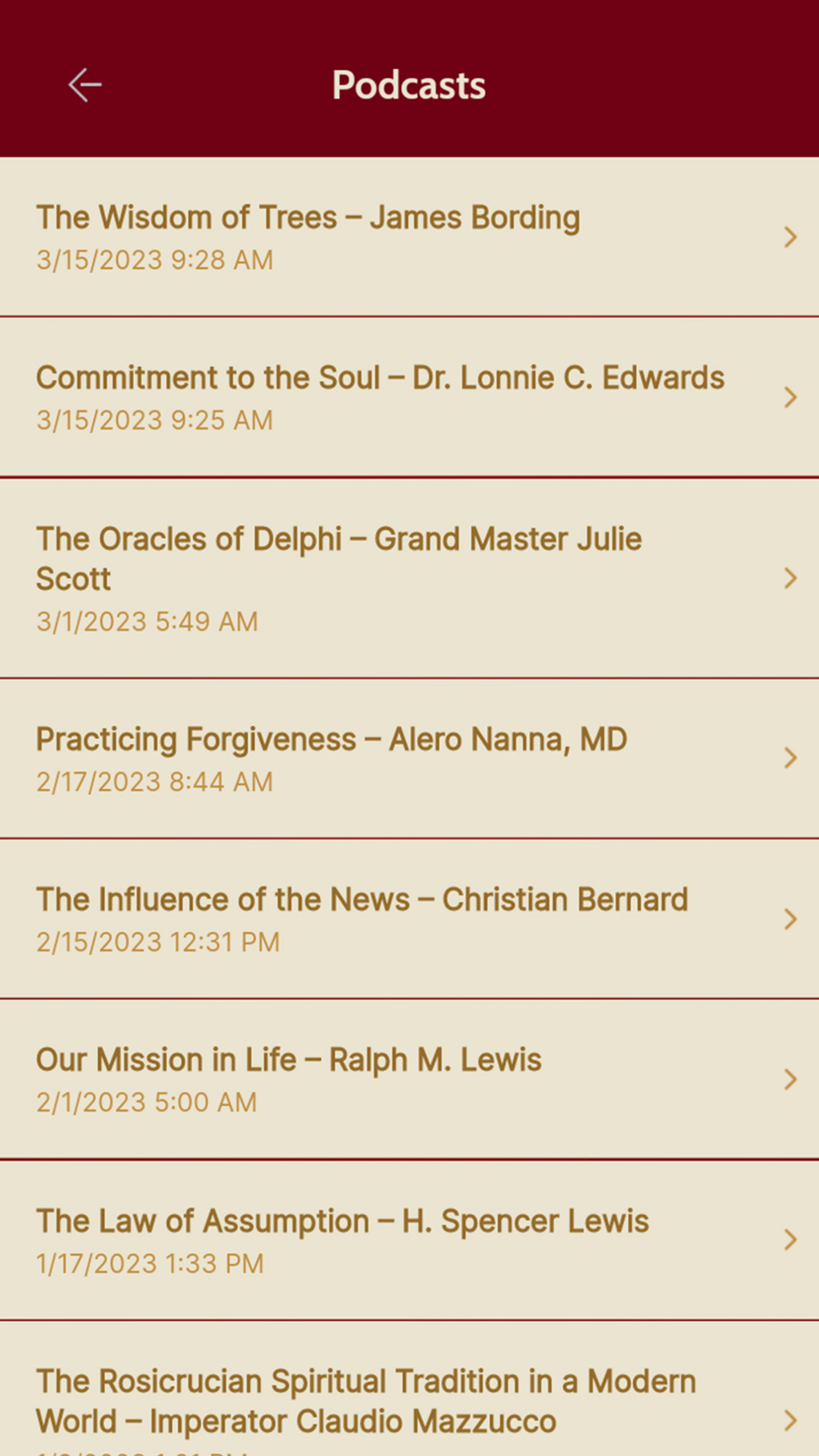 AMORC Resources para iPhone - Descargar