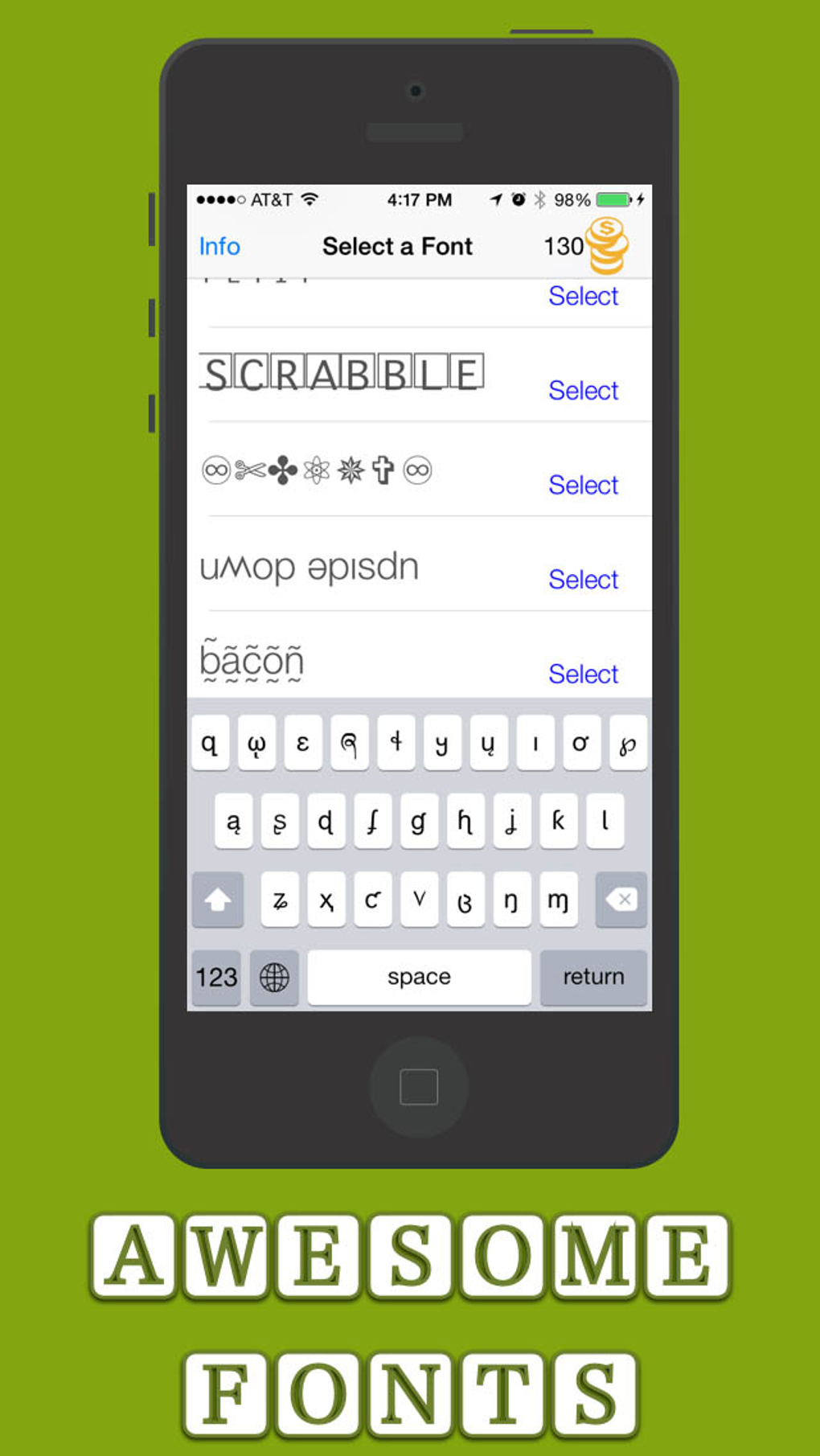 Keyboard Fonts pour iPhone - Télécharger