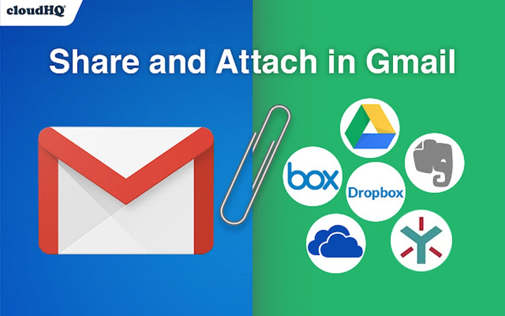 Share and attach files in Gmail™ by cloudHQ для Google Chrome - Расширение Скачать