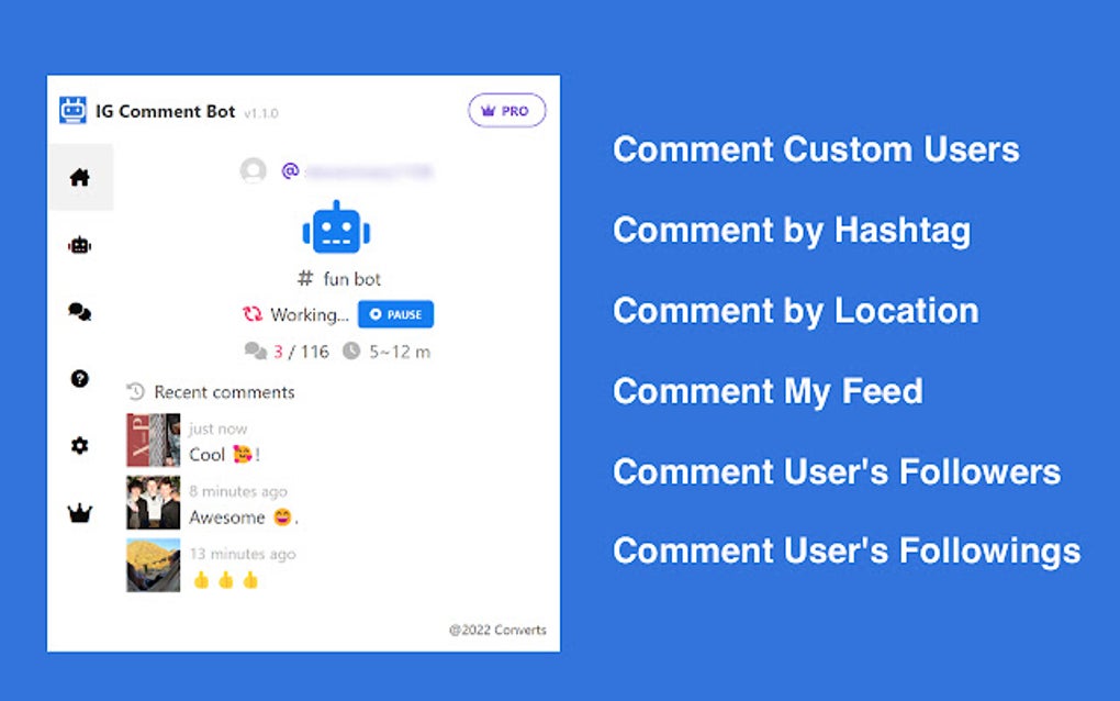 IG Comment Bot - Comment Automation for IG for Google Chrome ...