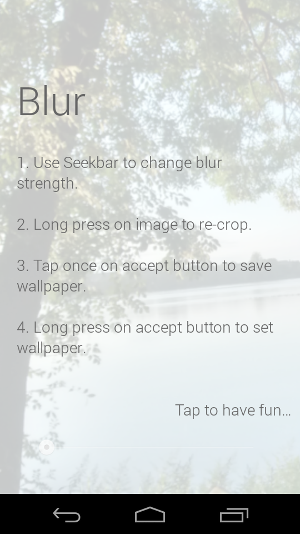 Blur para Android - Descargar