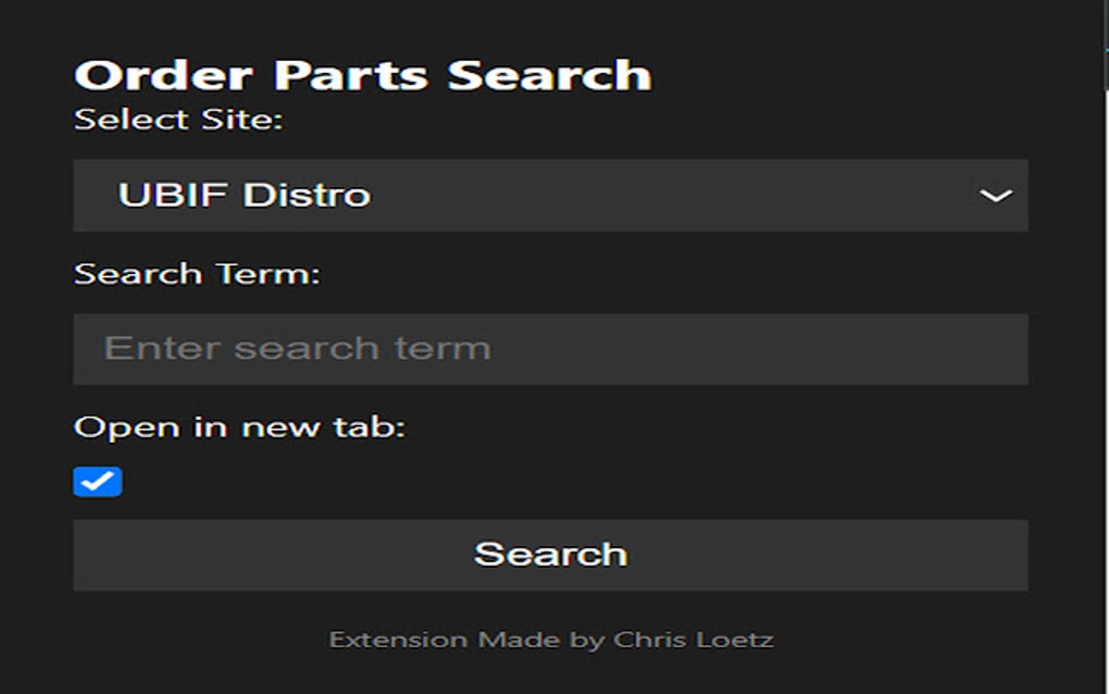 Order Parts Google Chrome 용 - 확장 프로그램 다운로드