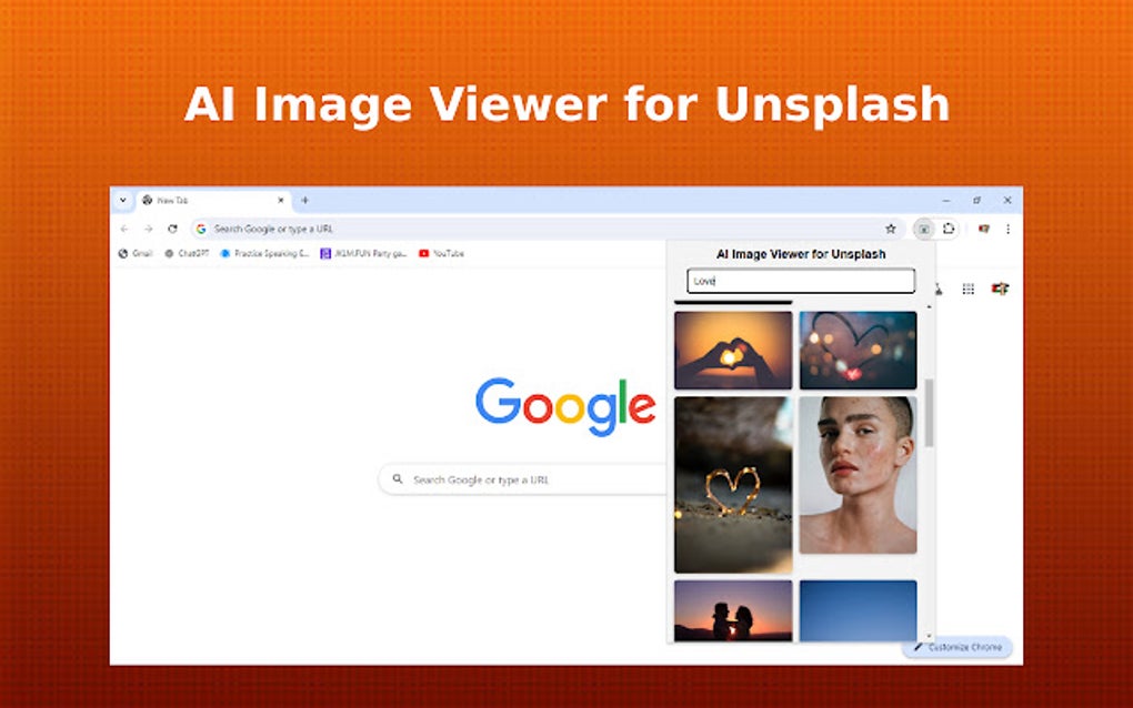 AI Image Viewer for Unsplash for Google Chrome - Extension Download