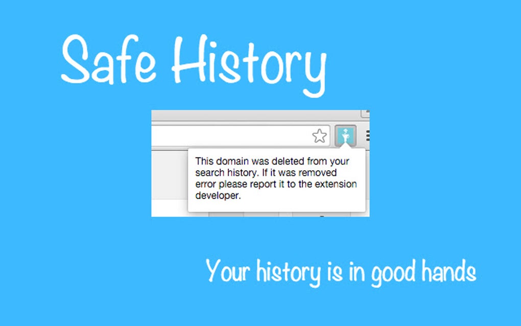 Safe History for Google Chrome - Extension Download