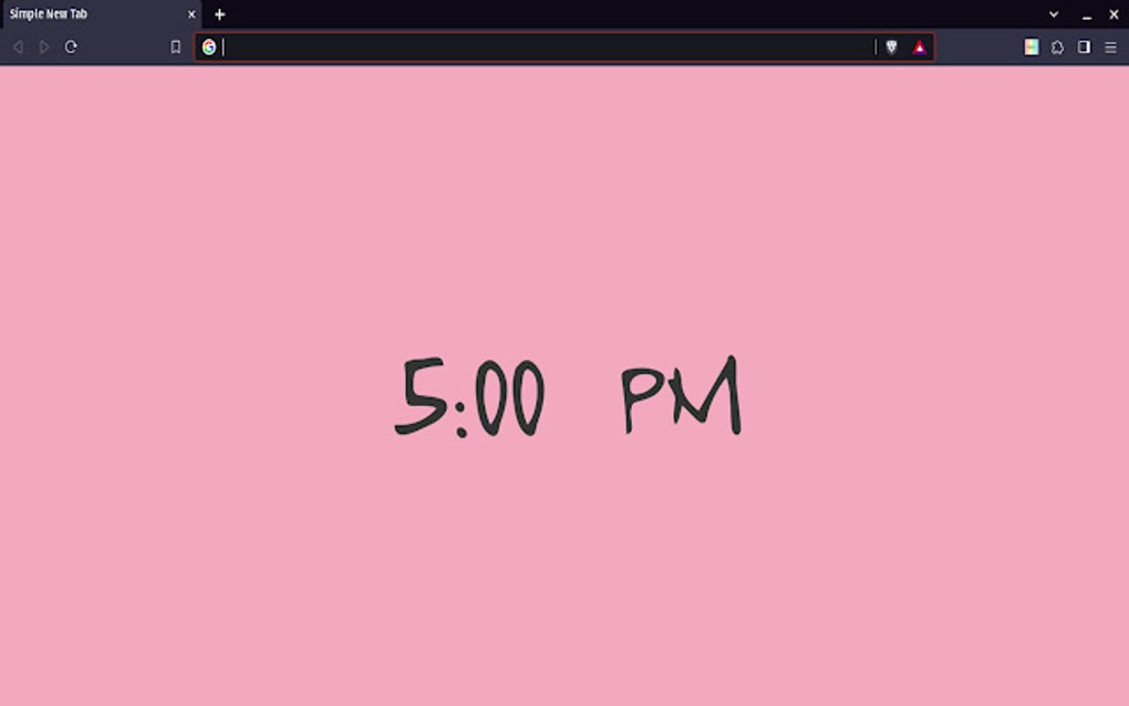 Simple New Tab for Google Chrome - Extension Download