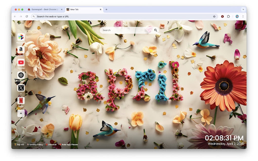 April Spring Wallpaper for Google Chrome - Extension Download