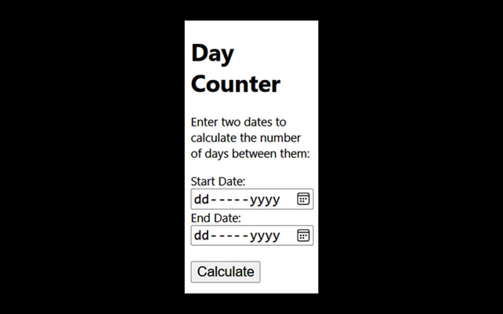 Day Counter for Google Chrome - Extension Download