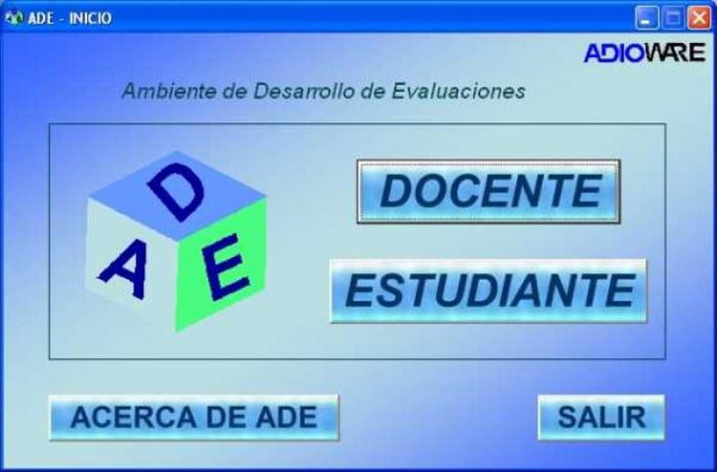 ADE Ambiente de Desarrollo de Evaluaciones - Descargar