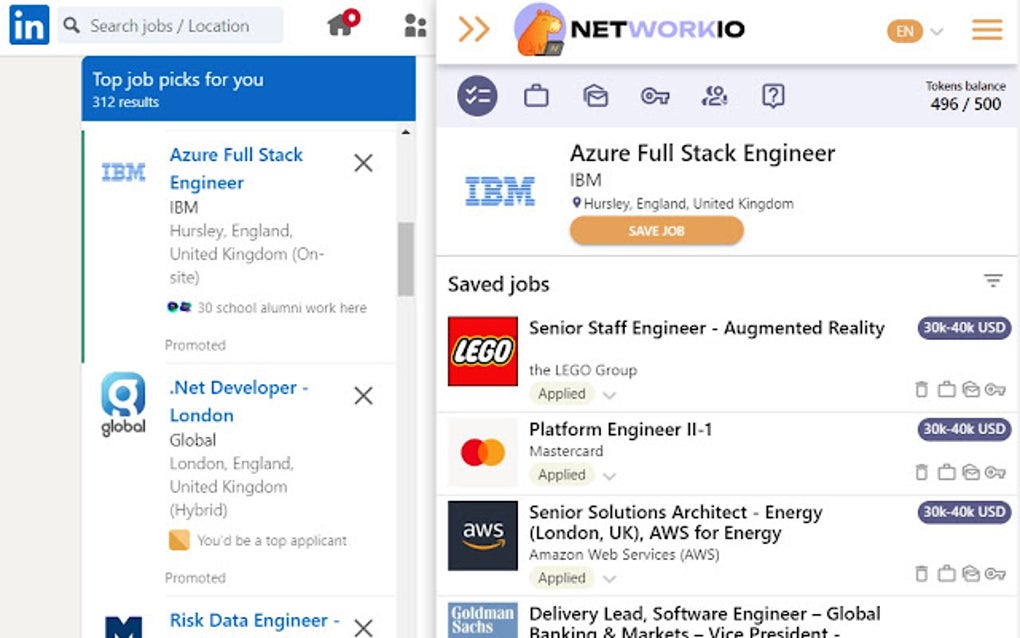 Networkio - Free Job Search & Network Tracker para Google Chrome ...