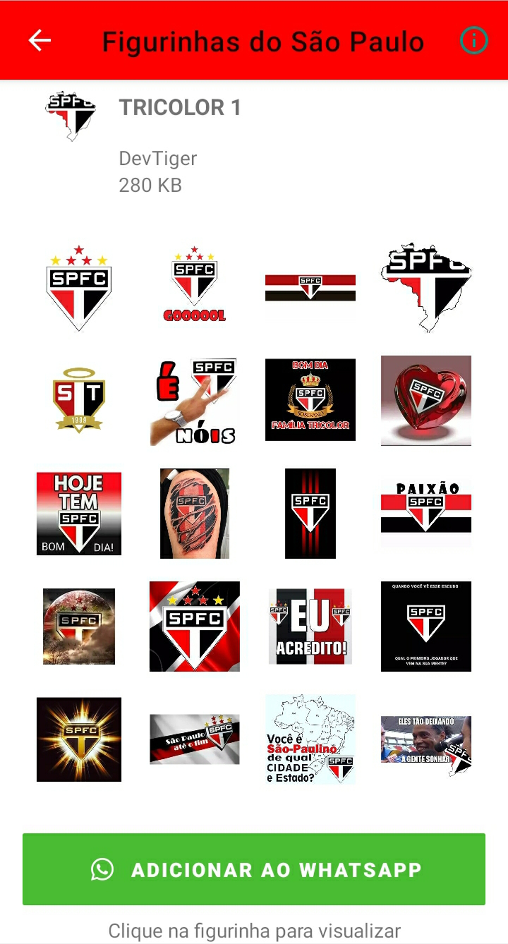 Android 용 Figurinhas do São Paulo - 다운로드