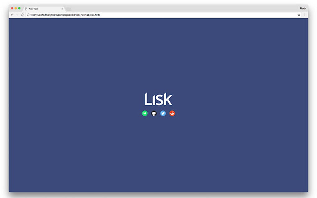 Lisk New Tab Page para Google Chrome - Extensión Descargar