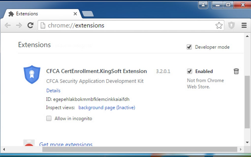 CFCA CertEnrollment.KingSoft Extension for Google Chrome - Extension Download