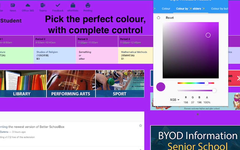 Better Schoolbox para Google Chrome - Extensión Descargar