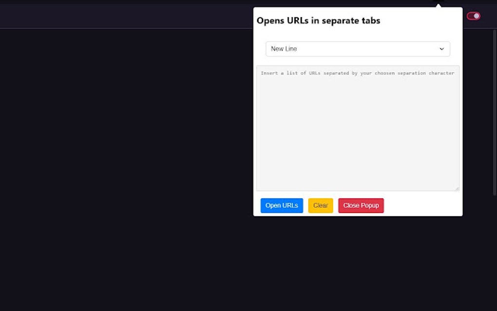URL Opener para Google Chrome - Extensión Descargar