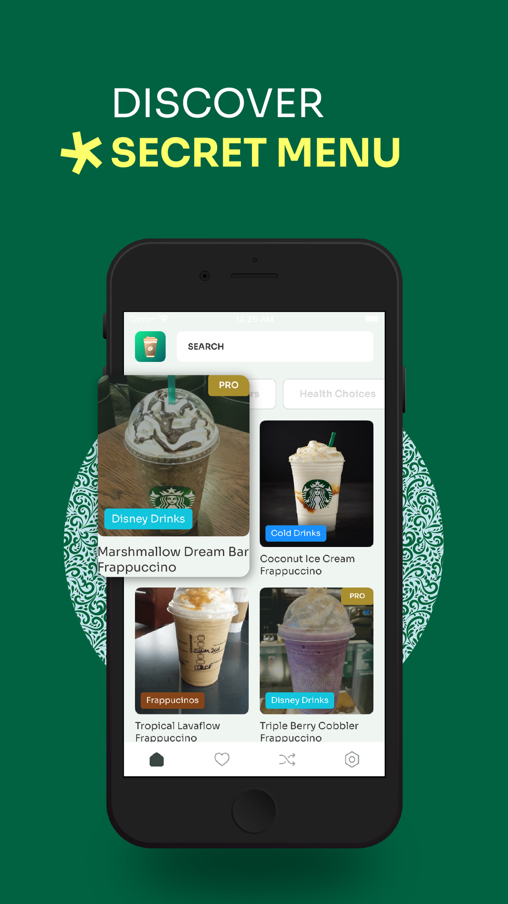 Sbux Secret Menu Recipes para iPhone - Descargar