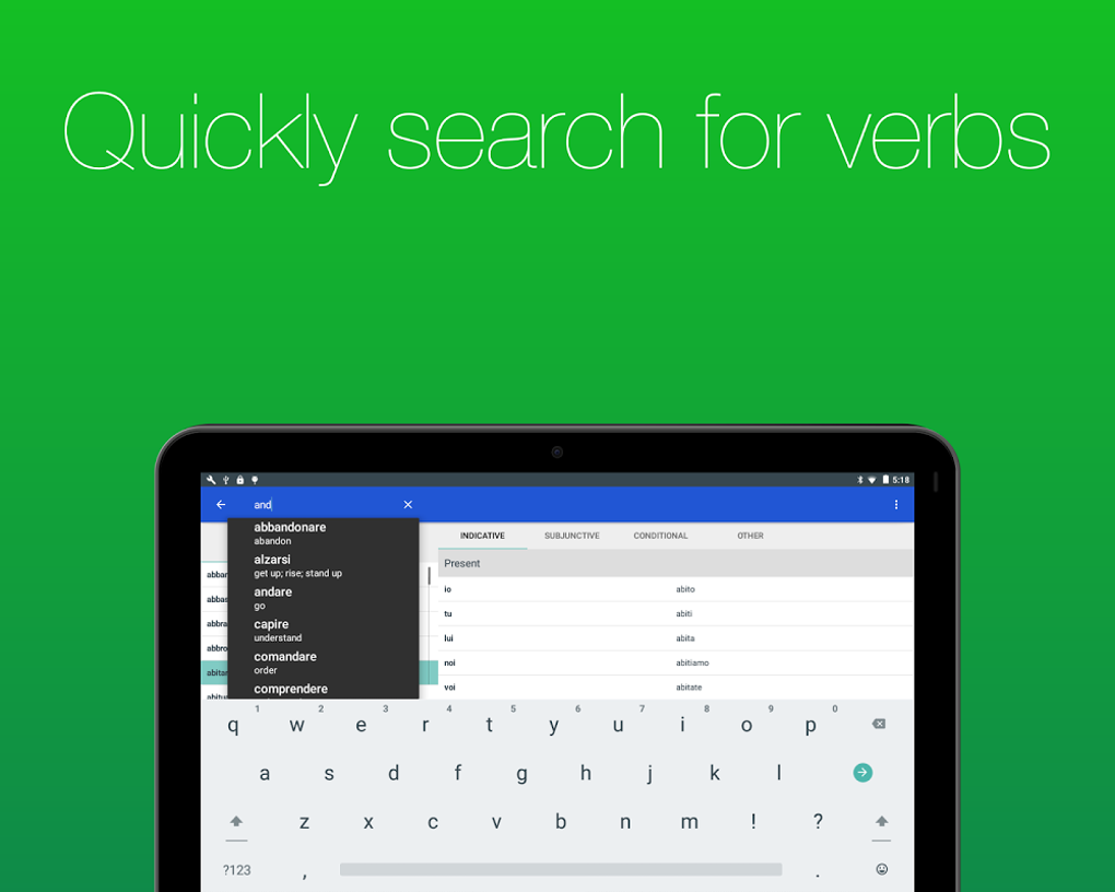 Italian Verb Conjugator APK for Android - Download
