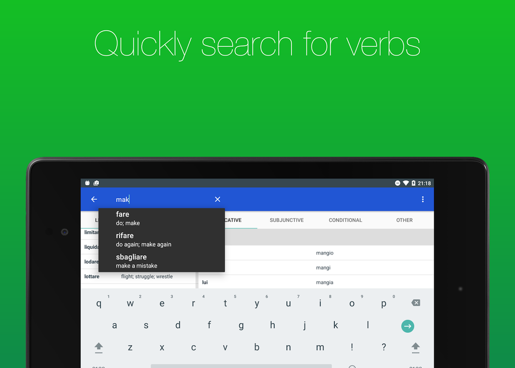 Italian Verb Conjugator APK for Android - Download