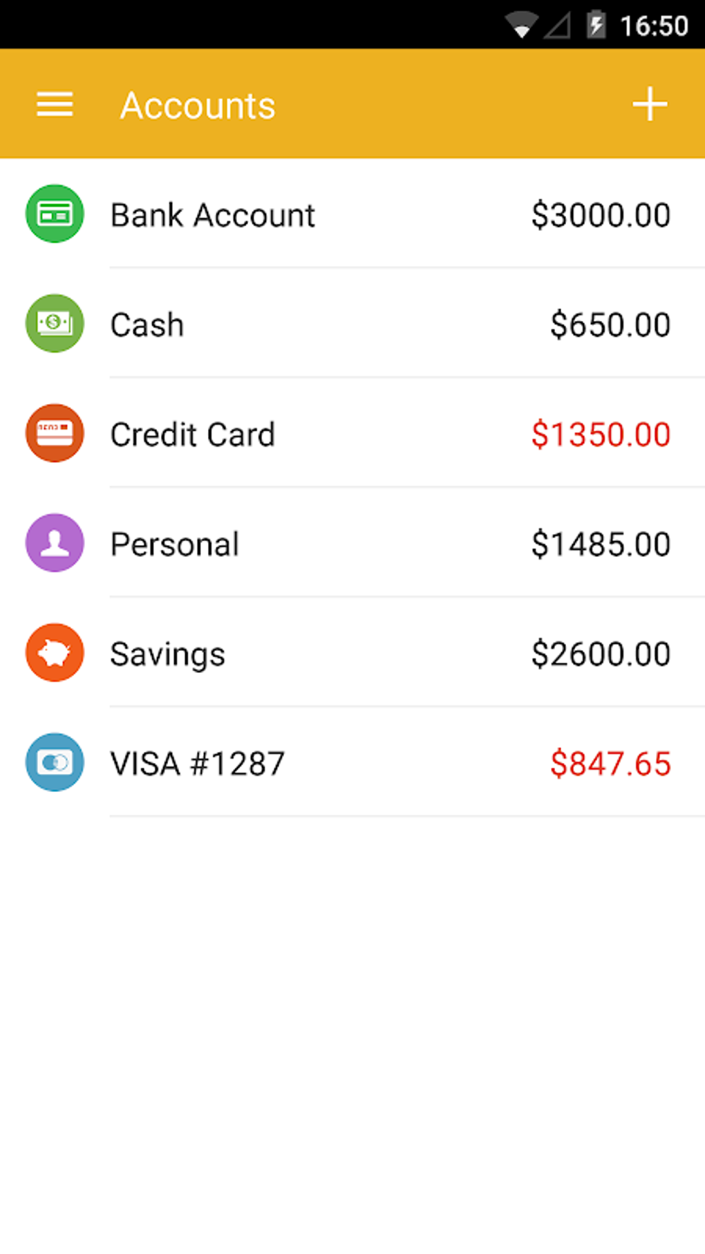 Checkbook - Account Tracker para Android - Descargar
