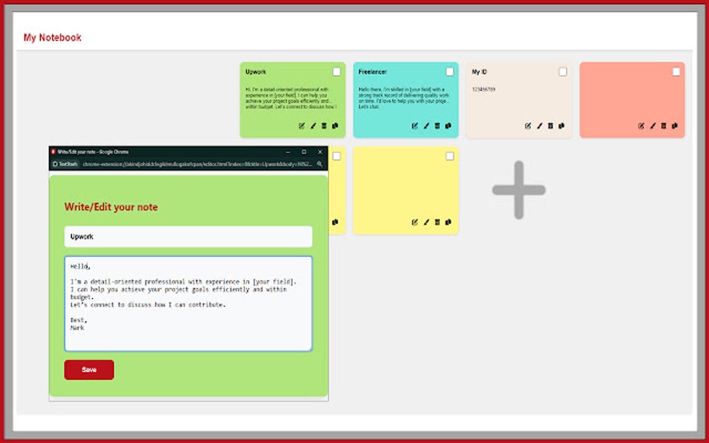 TextStash for Google Chrome - Extension Download