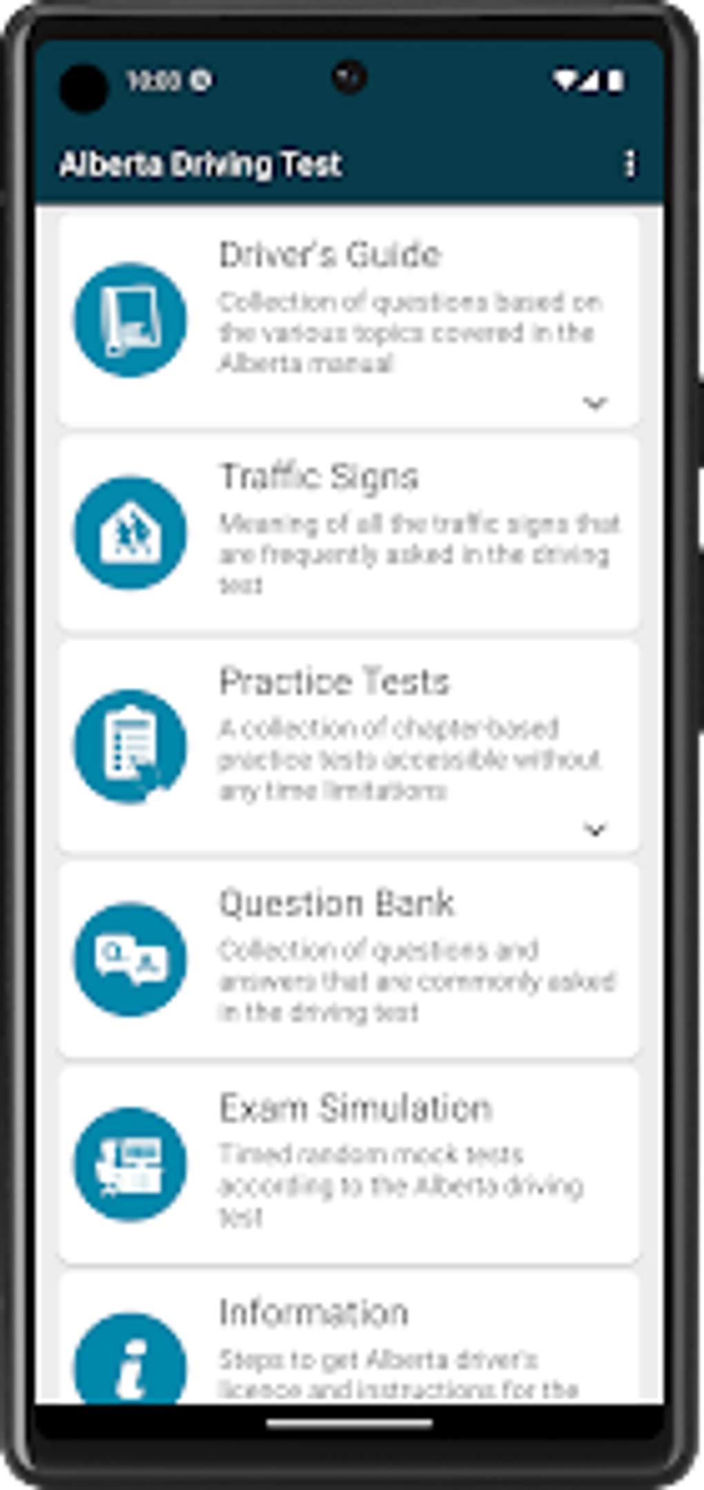 Alberta Driving Knowledge Test for Android - Download