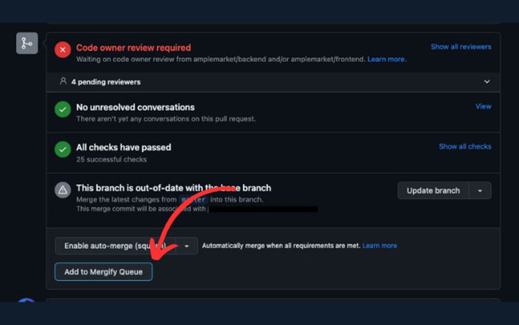 Mergify Queue Adder cho Google Chrome - Tiện ích mở rộng Tải về