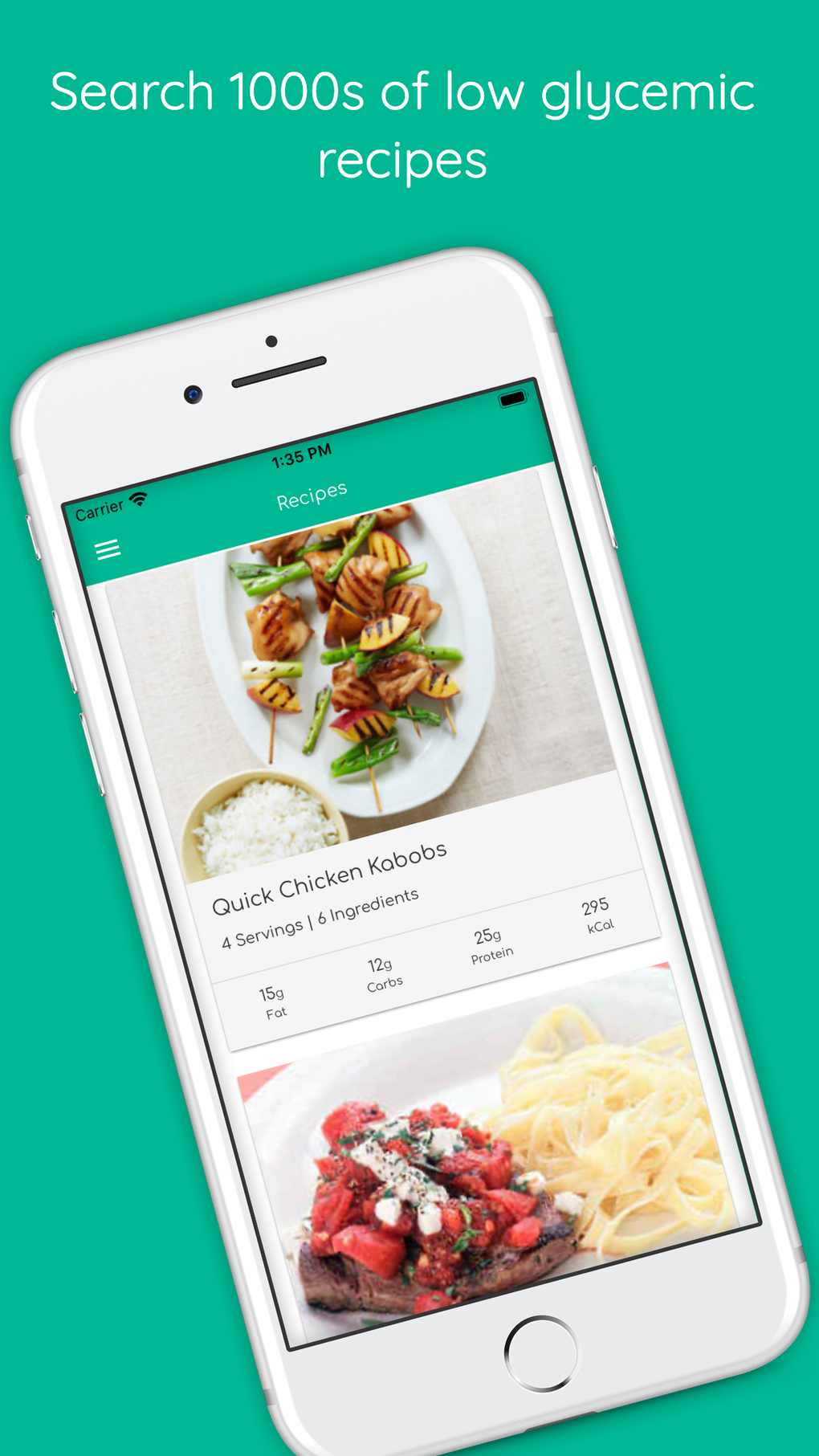 iPhone 용 Low Glycemic Index Recipes GI - 다운로드