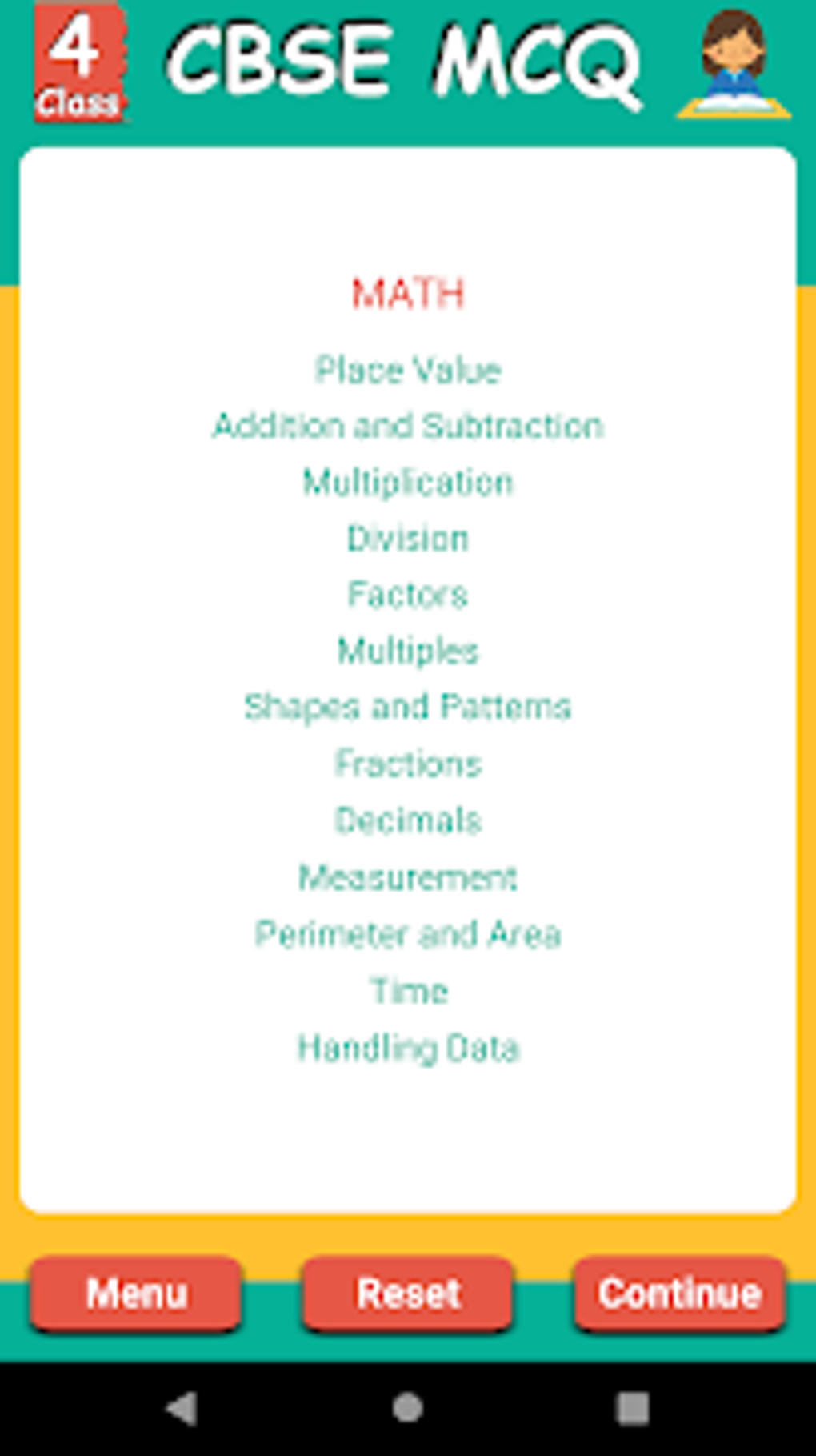 CBSE Class 4 MCQ cho Android - Tải về