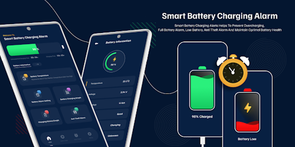 Android 용 Smart Battery Charging Alarm - 다운로드