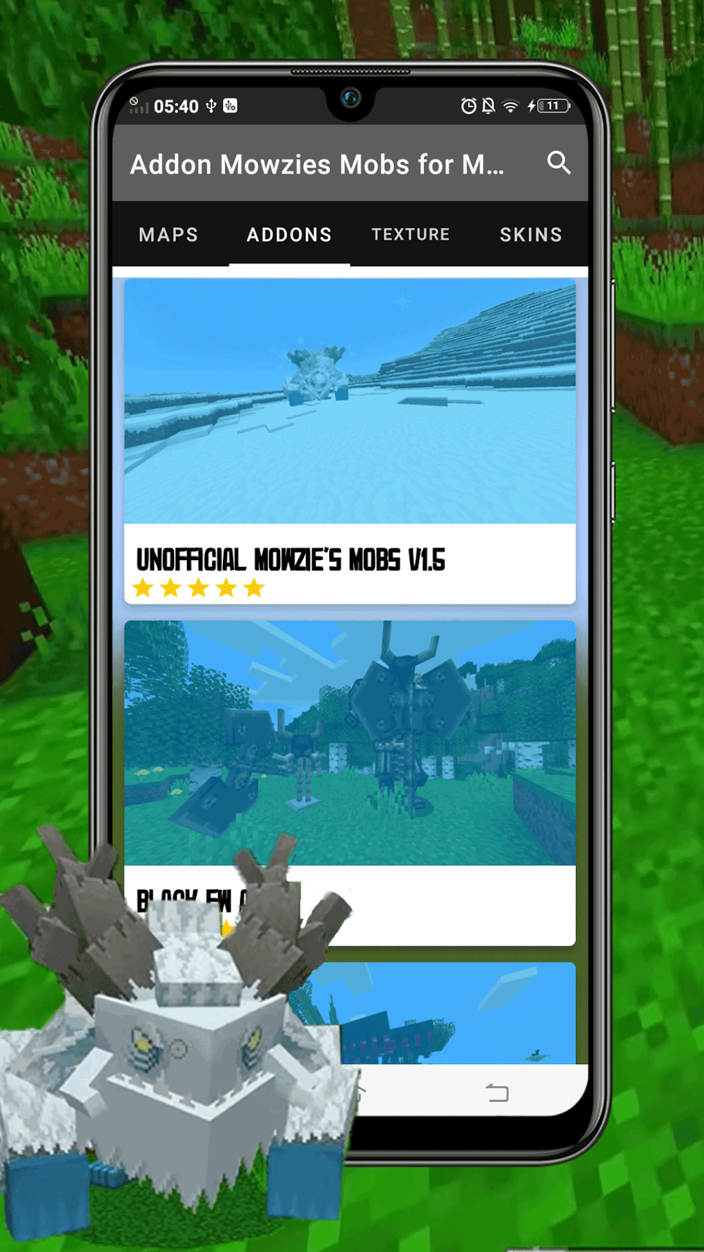 Addon Mowzies Mobs for MCPE for Android - Download