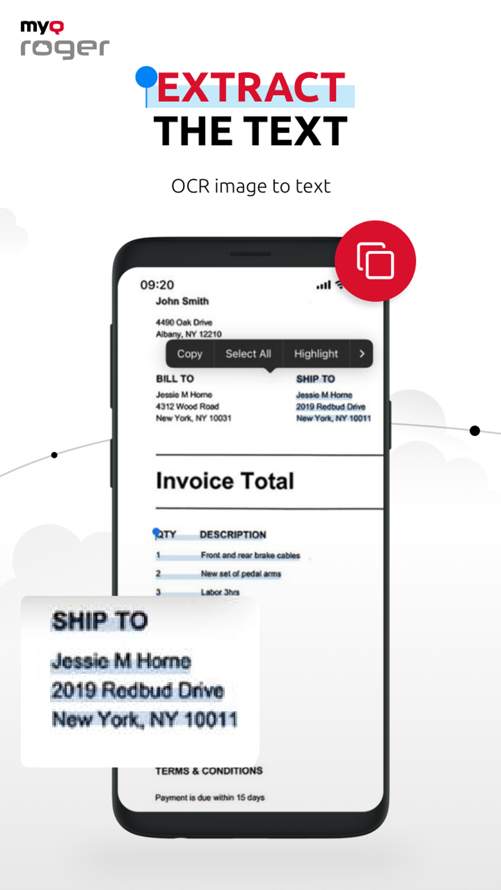 MyQ Roger: OCR scanner PDF for iPhone - Download
